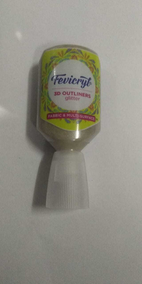 Fevicryl 3D Outliner-Glitter Gold – Eshwarshop